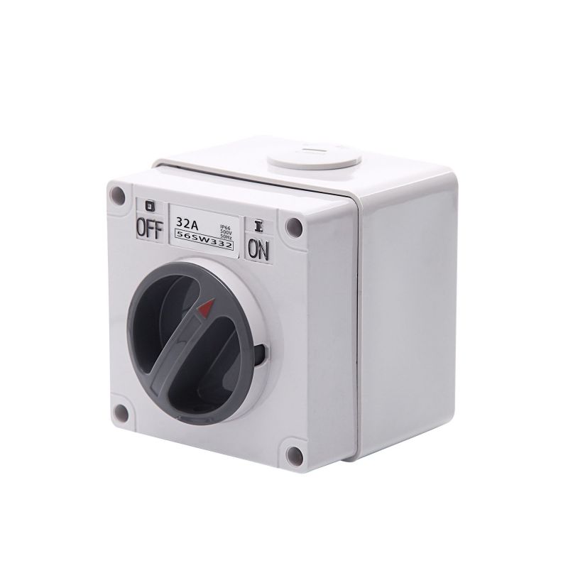 56SW332 3 pole 32A Industrial Switch With Back Box