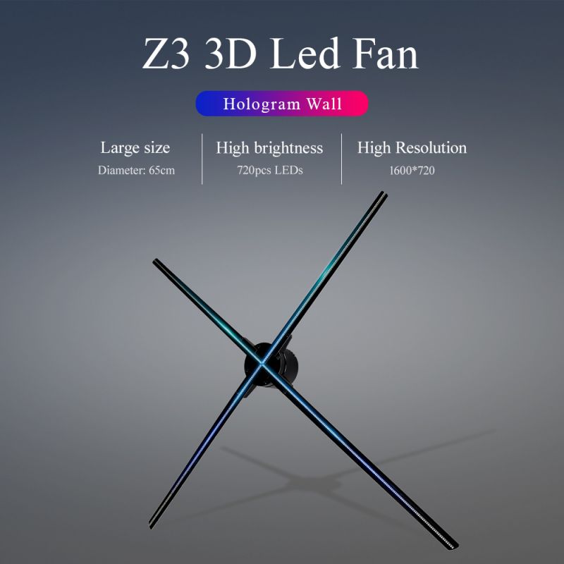 3d hologram led fan